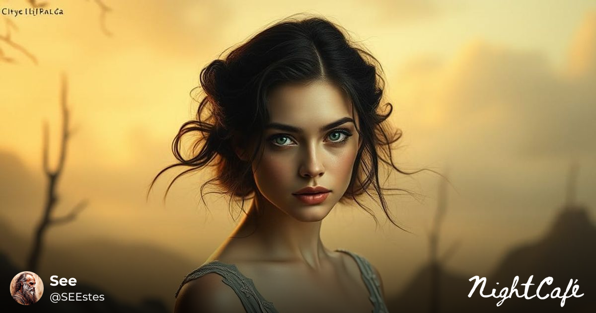 Ethereal Lady in Old World Style - AI Art