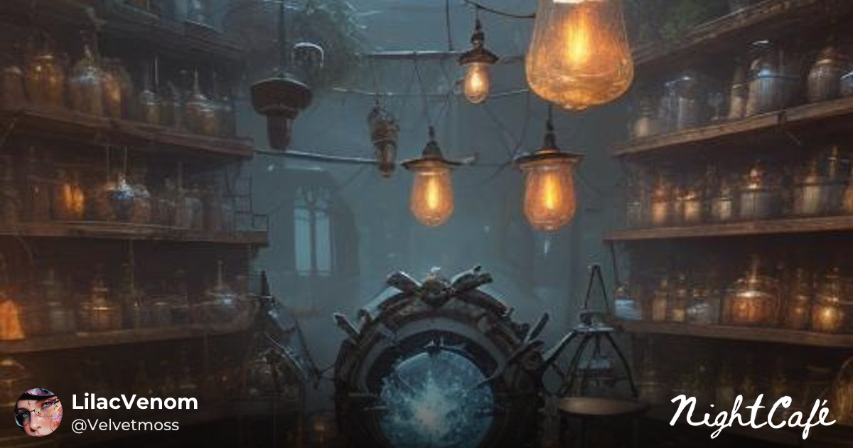 Tarantula in Whimsical Apothecary Lab, 3D Digital ... - AI Art