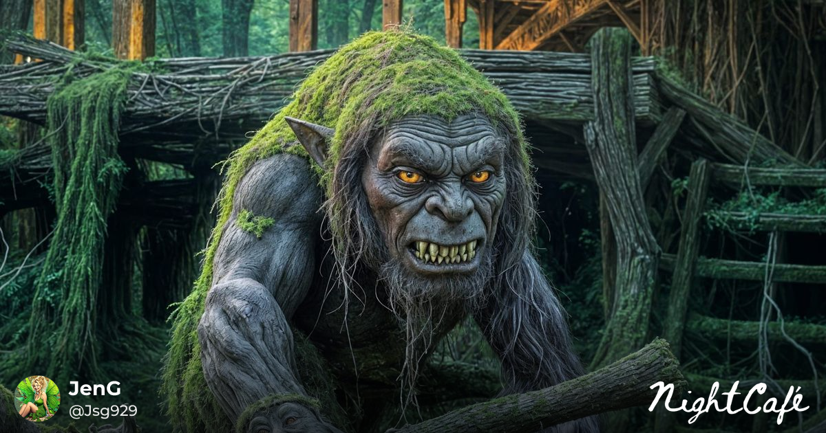 Get out of my space!!! - Moss Troll Lurking Under Bridge in ...