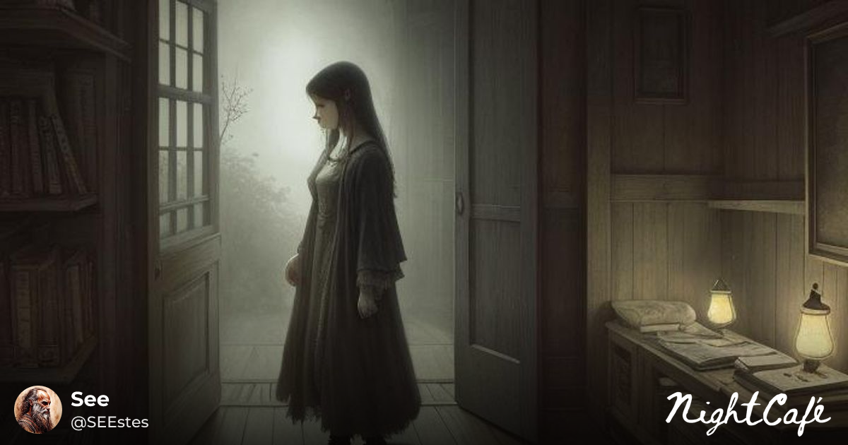 Dreamy Sleepwalking Scene as Color Pen Illustratio... - AI Art