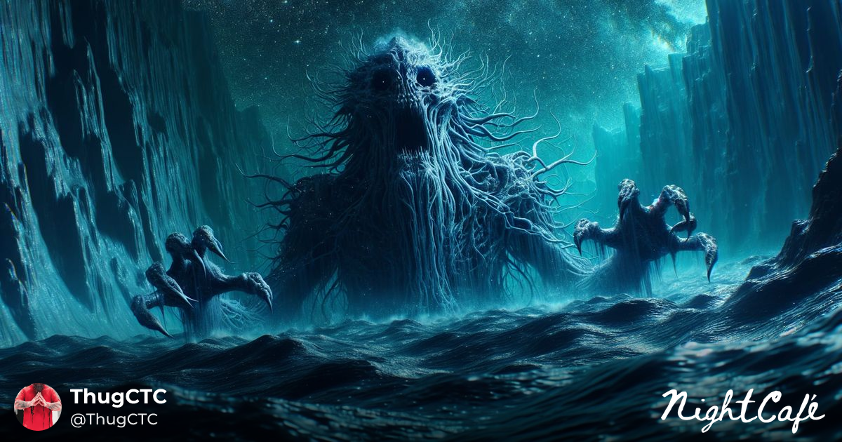 "Terror Oceanus" Oceanic Outer God - Photorealistic Ocean De...