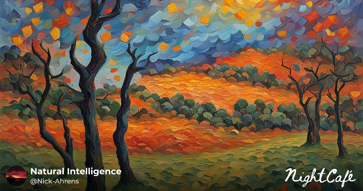 Trees living the best life - Colorful Expressionist Landsca...