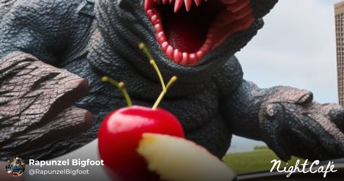 Godzilla visits Minneapolis and eats the giant cherry on the spoon