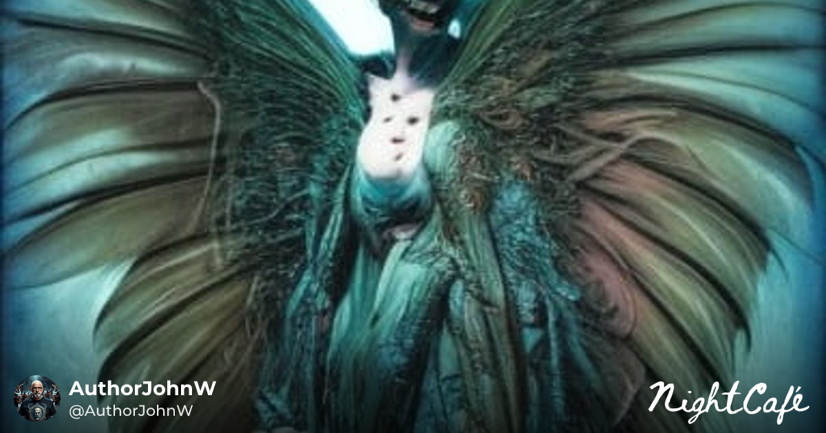 Winged Death - Winged Horror Cenobite in Dark Fantasy Style