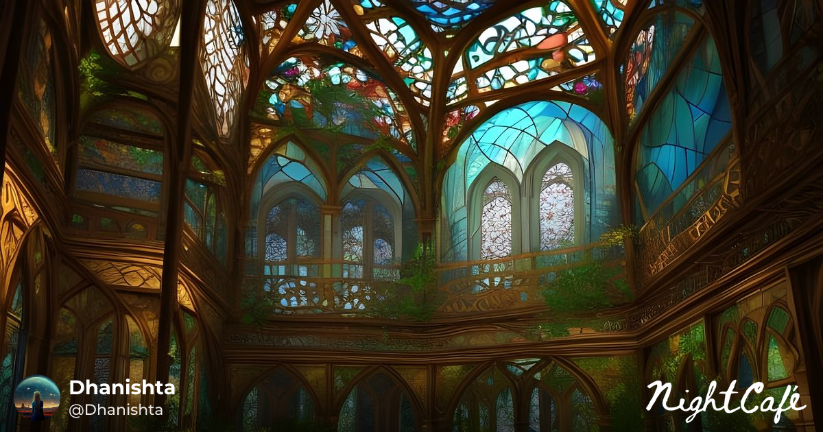 Windows Everywhere - Elven Atrium with Marble and Iridescent...