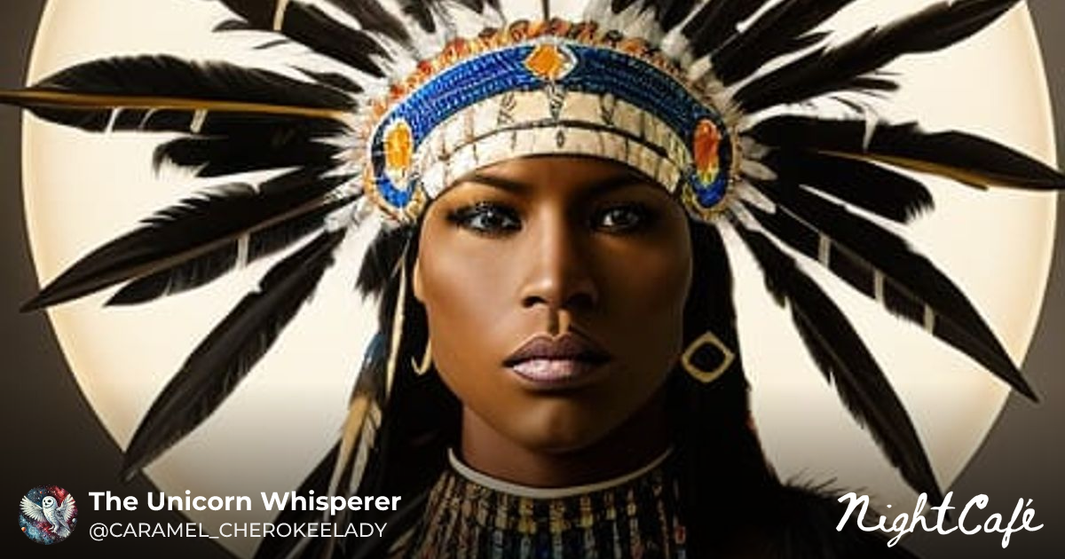 An indigenous copper colored American Indian