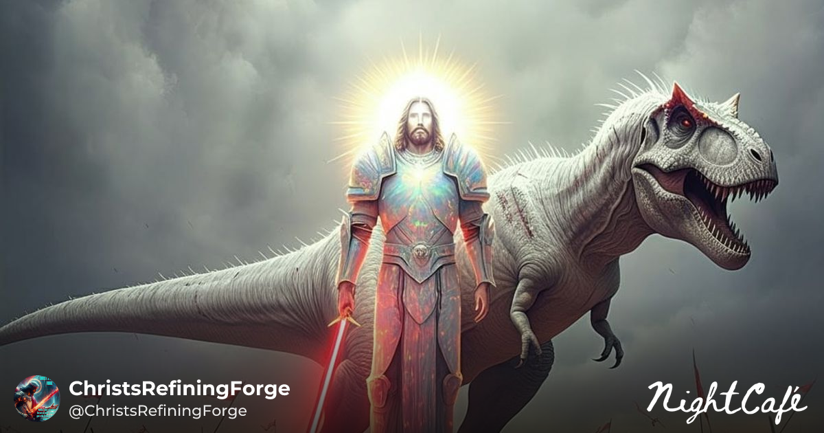 Jesus Christ as Radiant Warrior in Heavenly Opal A... - AI Art