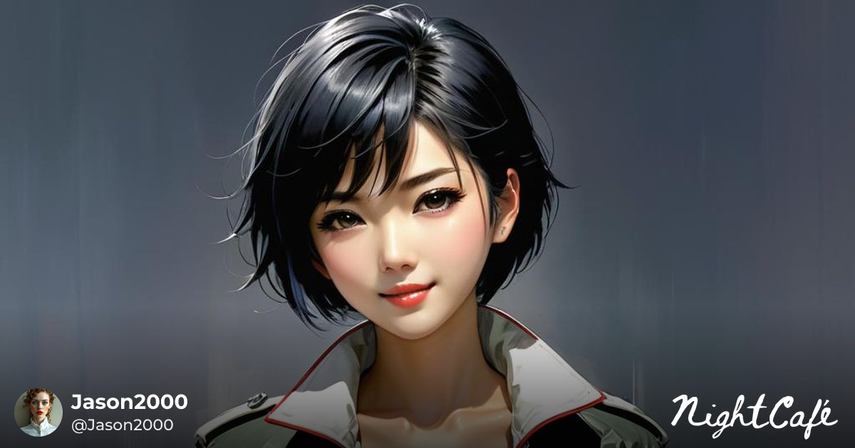 Mia - Beautiful Woman in Japan Noir Style