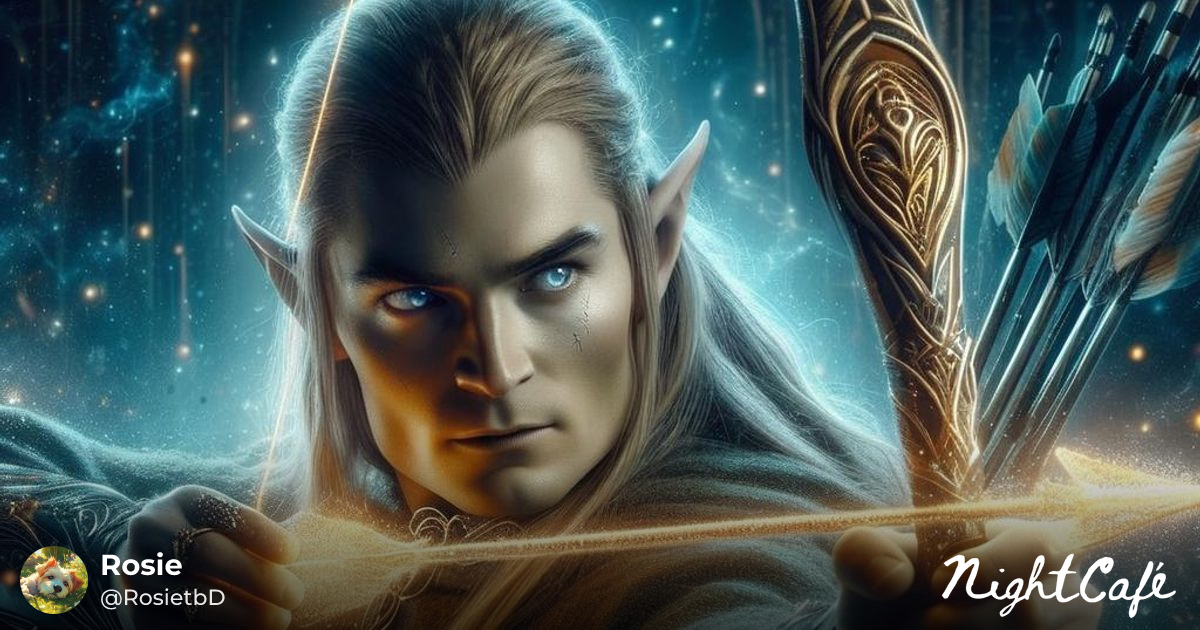 Legolas Shooting a Glowing Arrow - Legolas Shooting a Glowin...