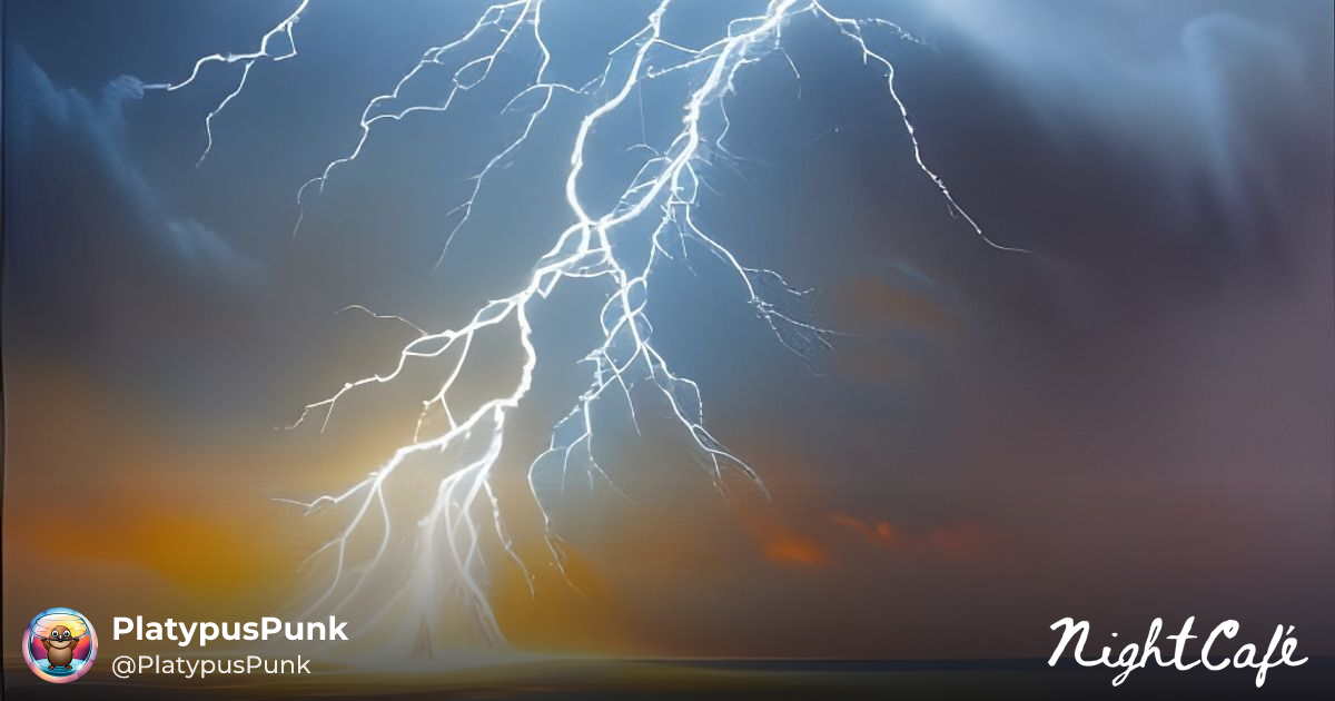 the lightning strike - Storm in Glass: Chaotic Acrylic Pour ...