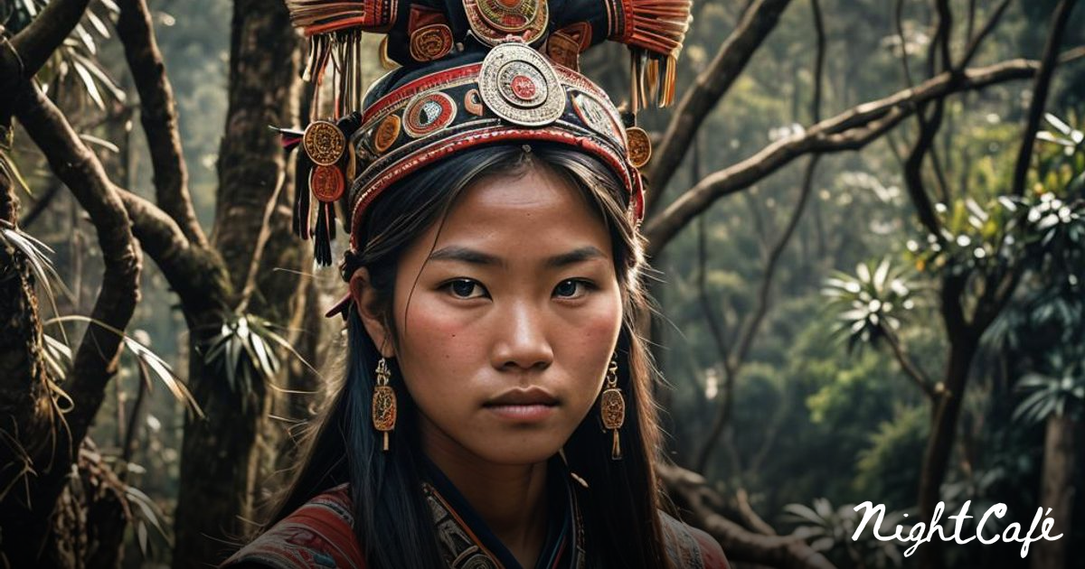 Stunning Igorot-Chinese Girl Portrait in Baguio - AI Art