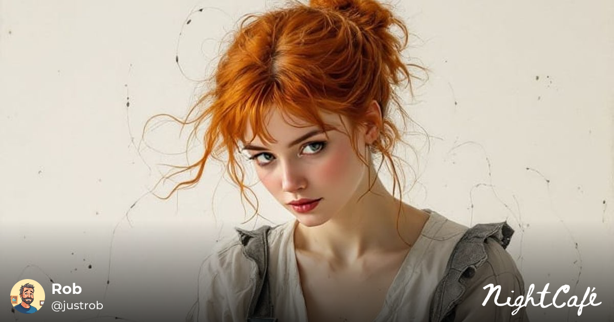 Expressive Portrait of a Baker in a Bustling Kitch... - AI Art