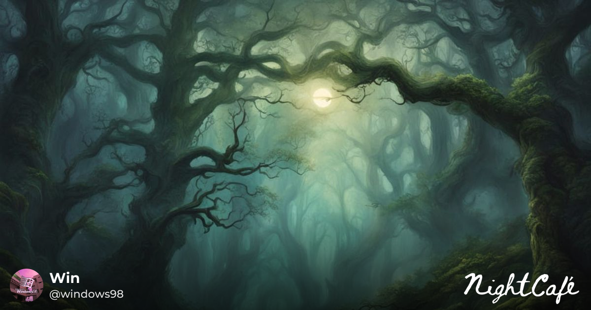 The Threshold - Ethereal Portal in Misty Forest: Fantasy Art