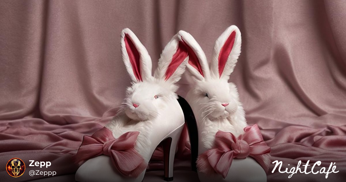 high heel fluffy bunny slippers - high heel fluffy bunny sli...