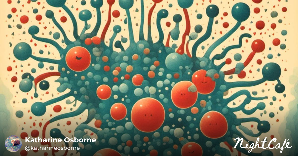 Happy molecule - Happy Smiling Molecule Illustration