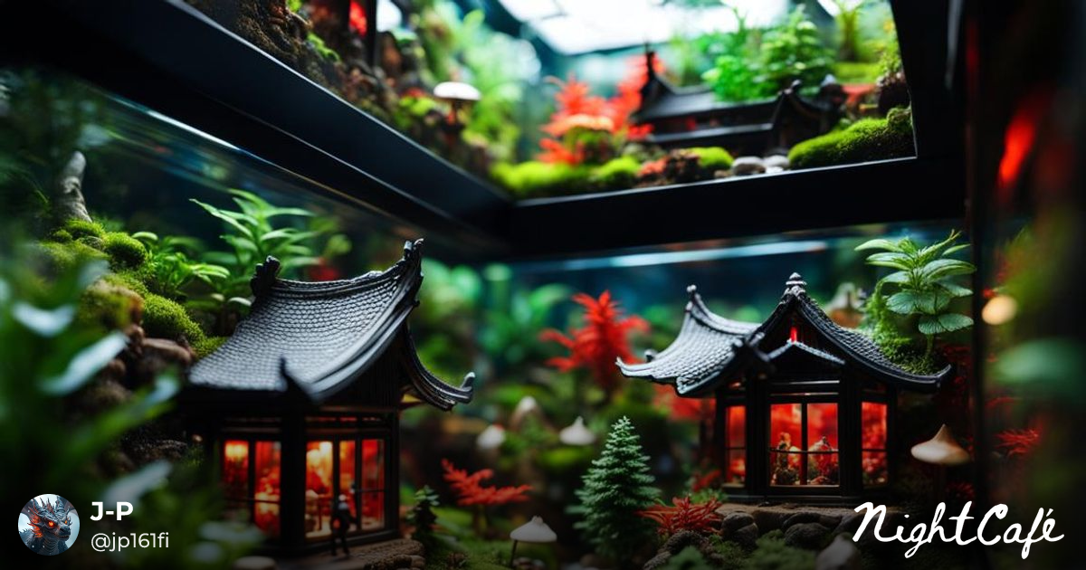 Look inside a large, two-story terrarium