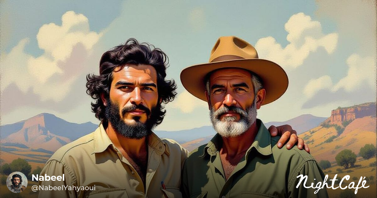 Che Guevara and Yahya AlSinwar: A Rivera-esque Por... - AI Art