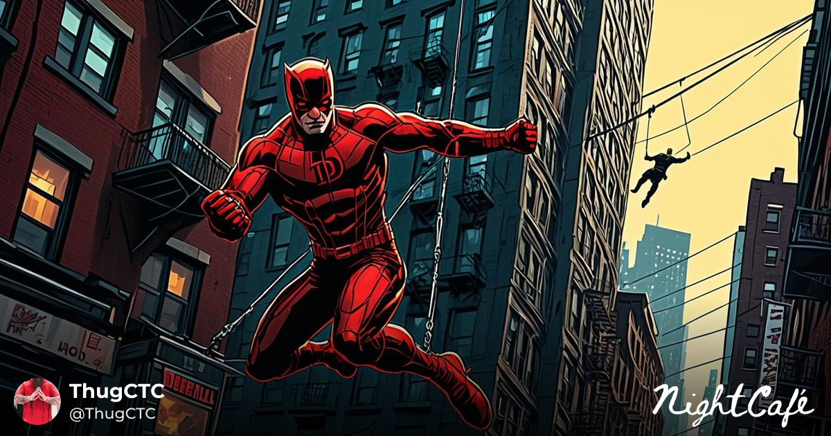 A version of DD - Daredevil Swings Through Hell's Kitchen: C...