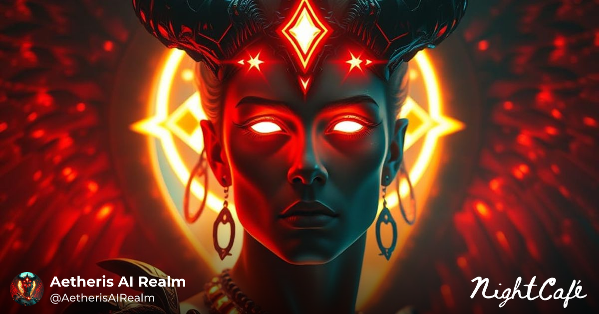 Cyberpunk Seraph - Cyberpunk Seraph Lucifer in Neon Heaven