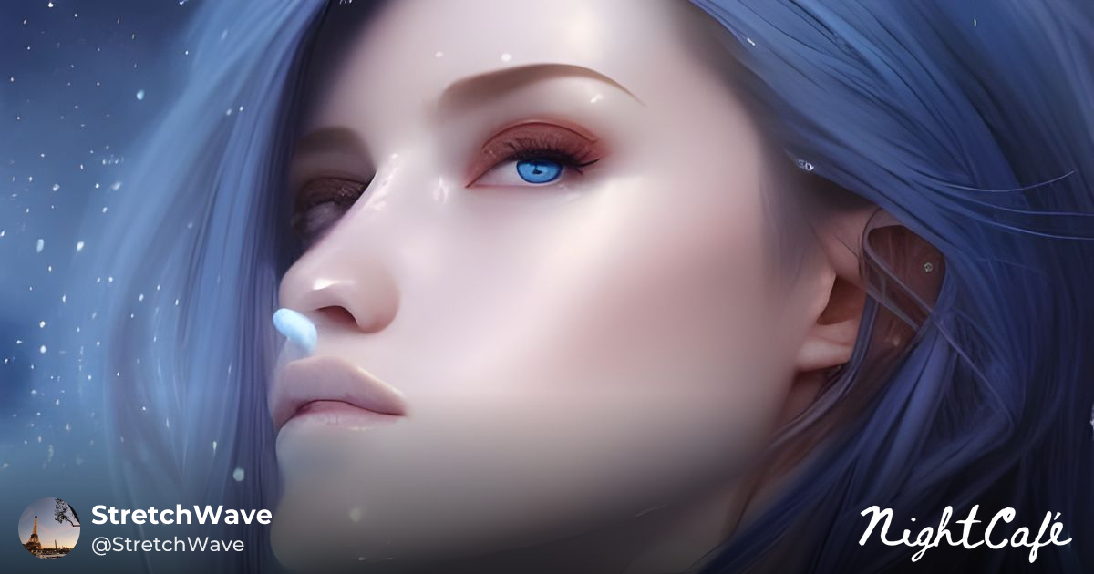 Ice Cold Queen - Icy Fairy Portrait in Hyperdetailed Style