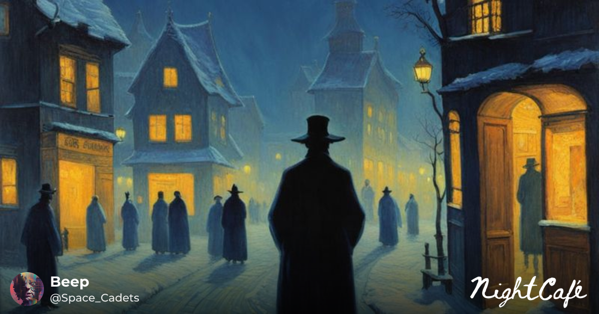 Lonely, but not alone - Eerie Sandman in Blacklight Post-Imp...