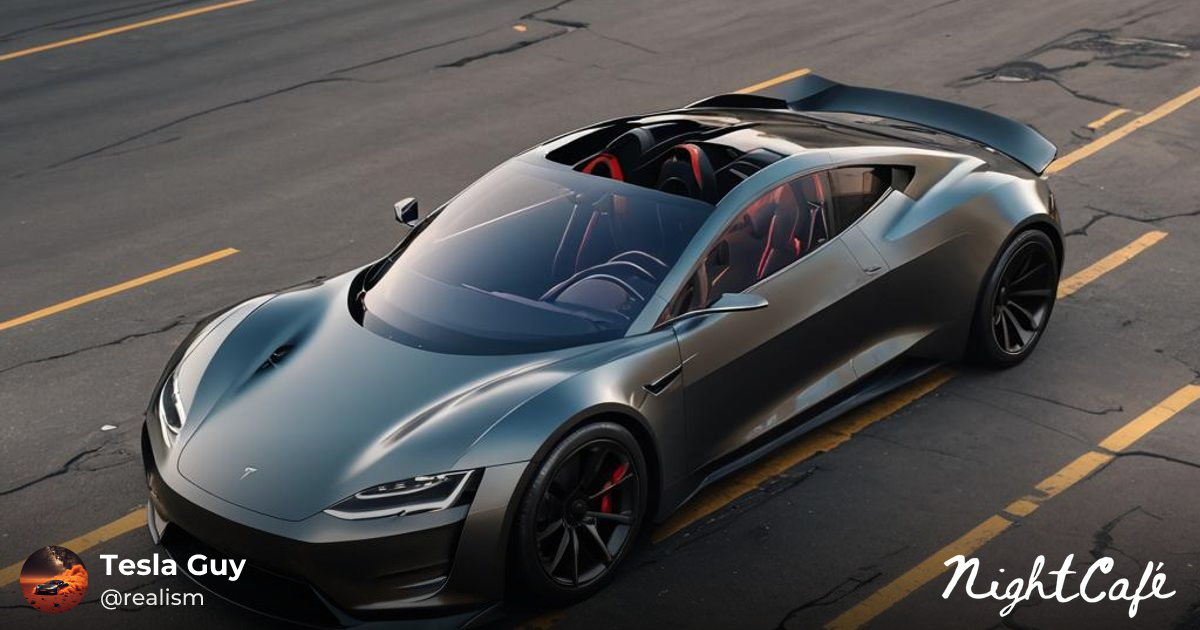 tesla roadster 2020 - Tesla Roadster in Cyberpunk 2099 Neon