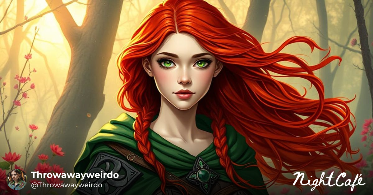 Celtic warrior princess - Whimsical Celtic Warrior Princess...