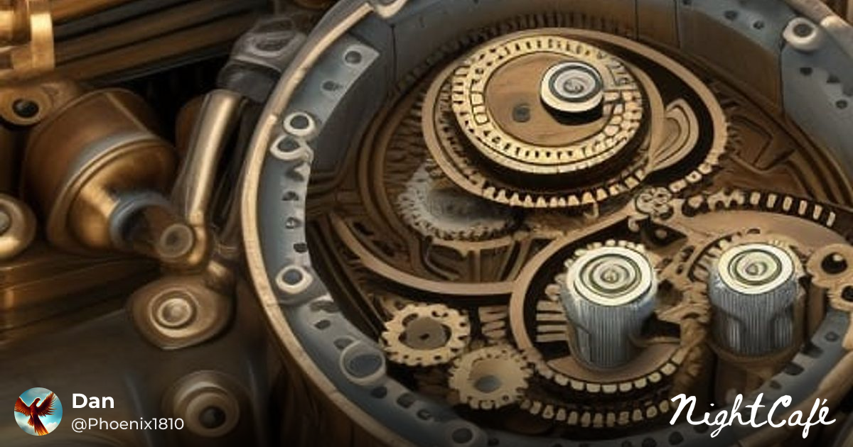 mechanics, metal, cogs, machinery, intricately detailed, hyperrealism ...