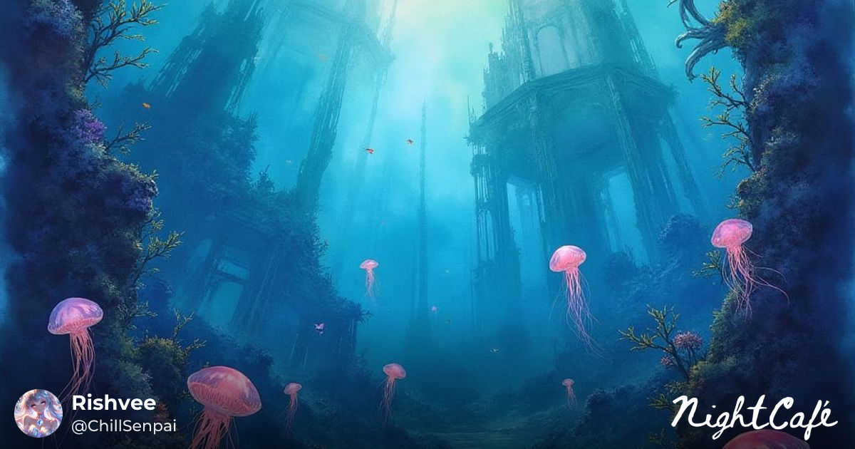 Hidden World Under the Sea - Ethereal Oceanic Realm Unveiled