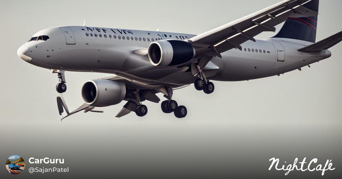 A320 family jet - Passenger Plane in Flight with Landing Gea...