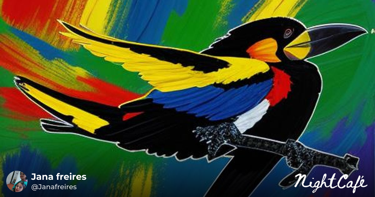 Tucano - Abstract Toucan Art with Complementary Colors