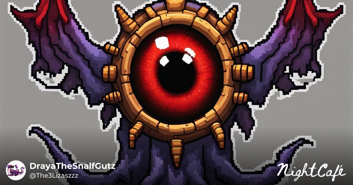 Terraria flying demon eye - Terraria Flying Demon Eye Illust...