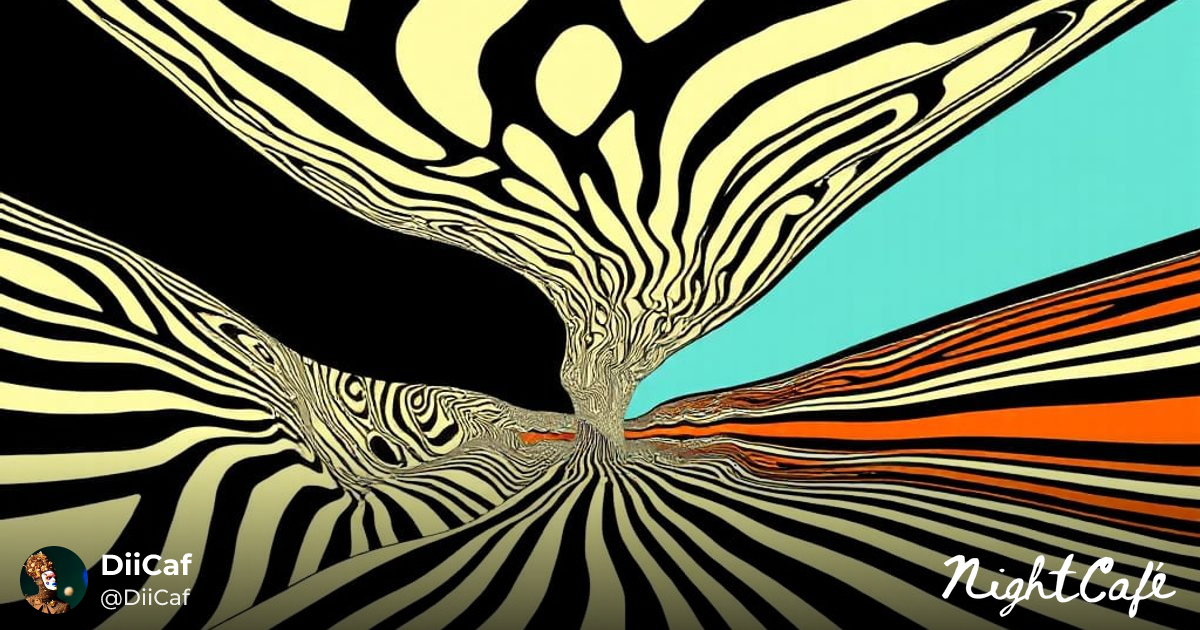 Tricks of scale - Optical Illusion Art in Glitchcore Style