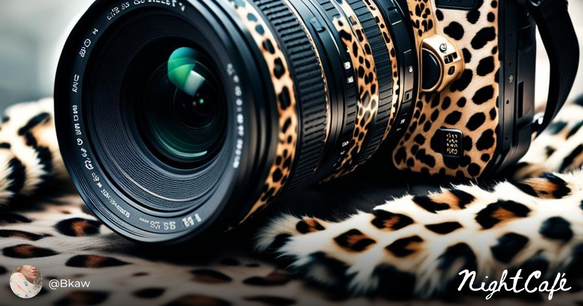 Girly leopard-print DSLR camera - Girly leopard-print DSLR ...