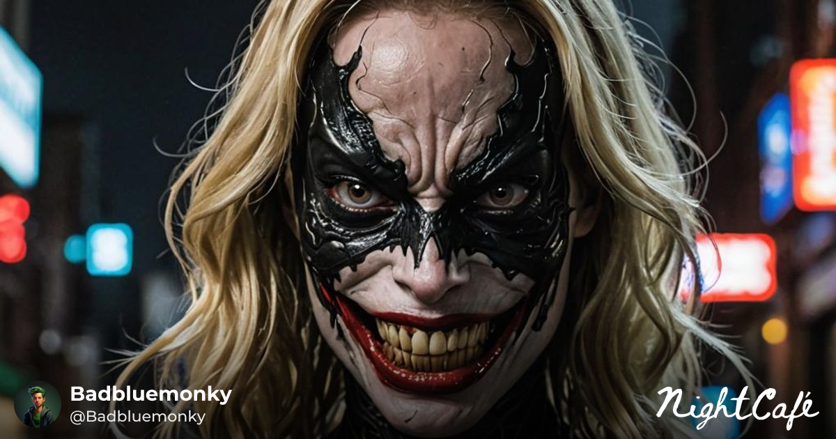 Smiles - Venomous Transformation: Woman as Alien Symbiote