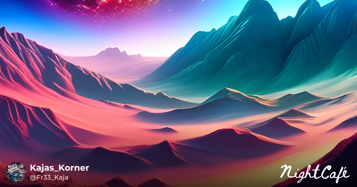 Fantasy Moonscape with stars