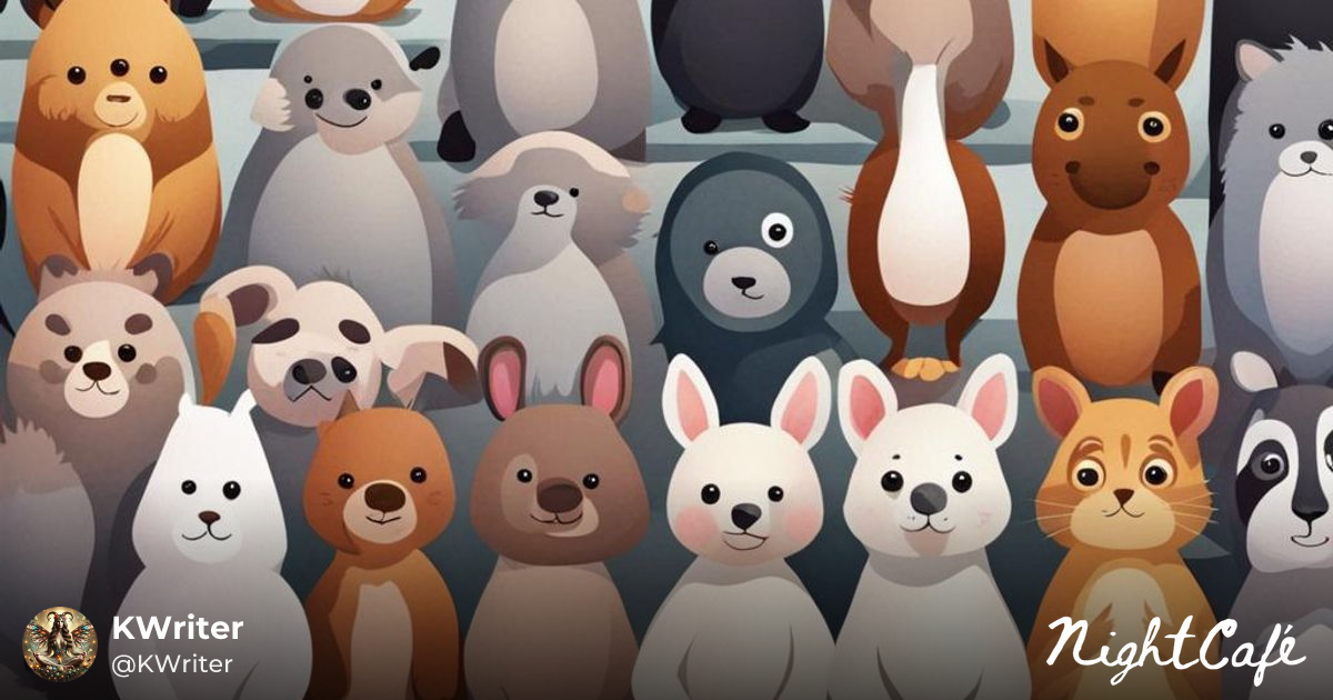 Cute animals waiting in line - Cute Animals Patiently Waitin...