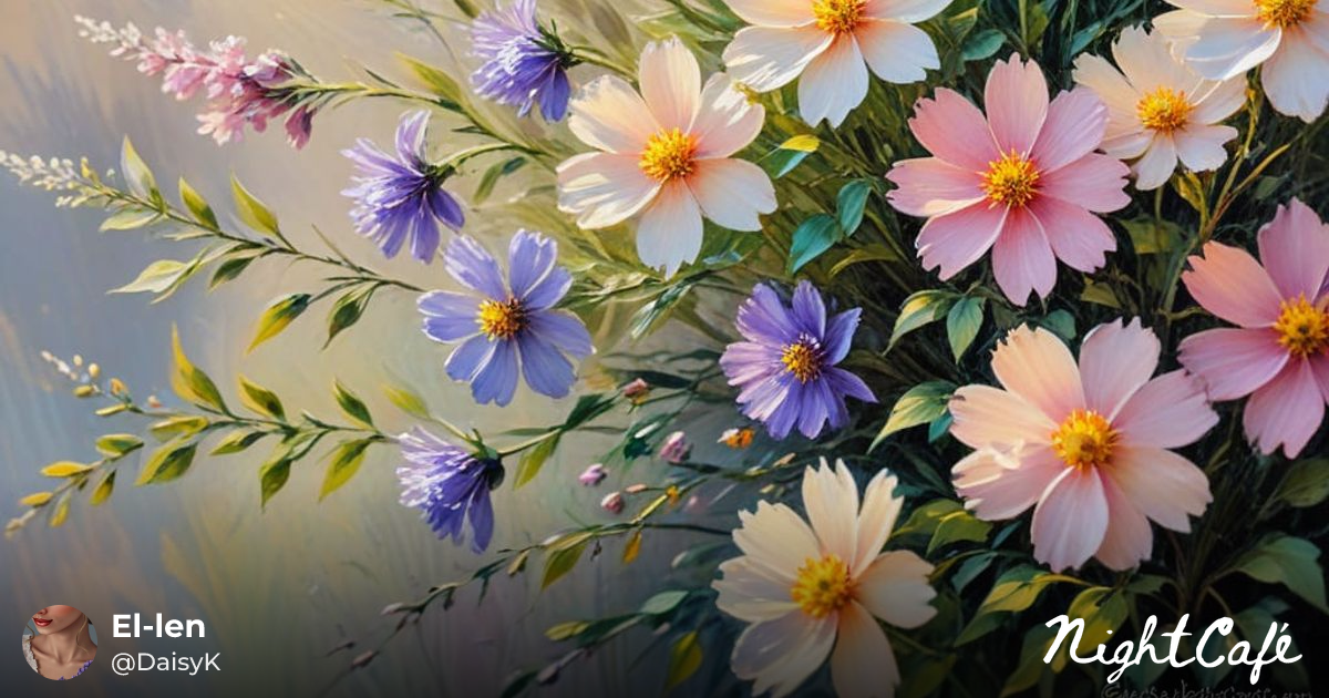 flowers - Impressionist Floral Wall Art in Claude Monet Styl...