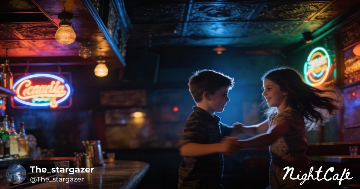 Too fast - Joyful Children Dancing in Atmospheric Bar