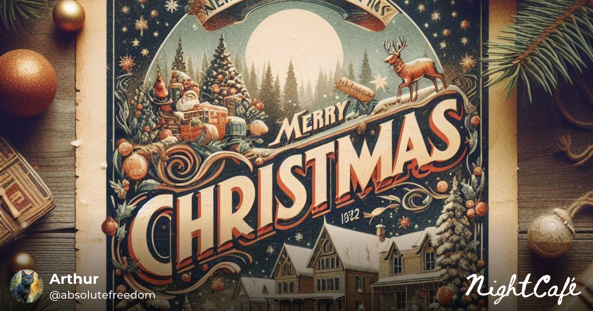 Vintage Merry Christmas Postcard - Vintage Merry Christmas P...