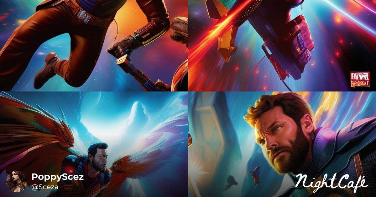 MCU - Peter Quill's Space Donkey Ride: Comic Book Art