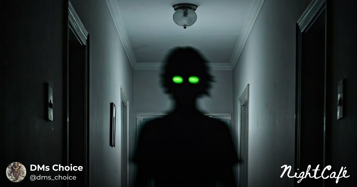 The Return - Ethereal Specter in Creepy Suburban Hallway