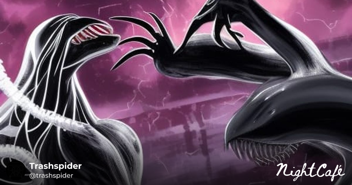 Venom Symbiote Conquers Sith Emperor in Anime Styl... - AI Art