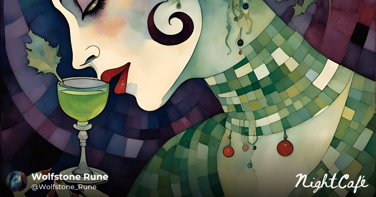 Desire - Gothic Vampire Woman with Absinthe