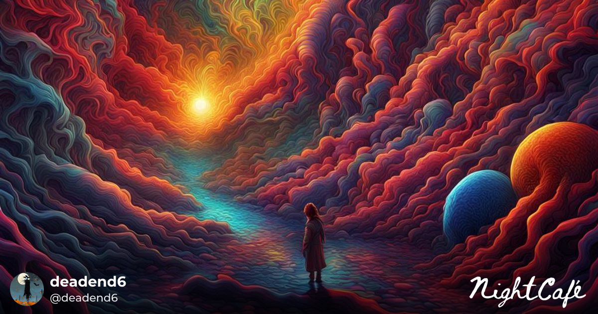 Fractured psyche - Fractured Psyche: Vibrant Ink Art in 8K