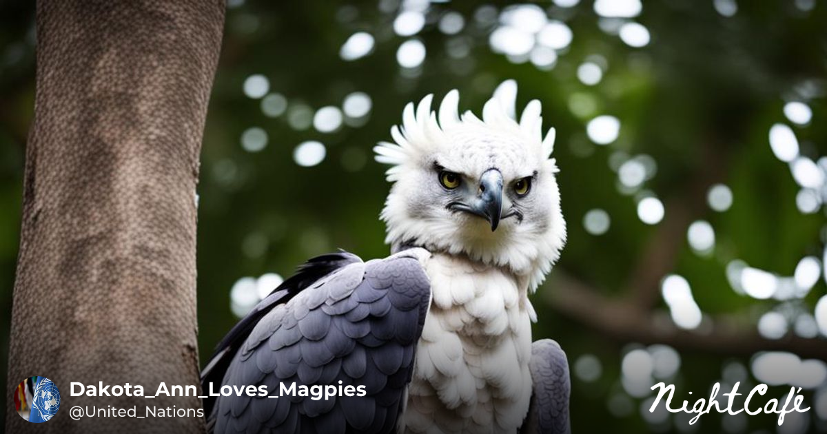 harpy eagle - Majestic Harpy Eagle Portrait