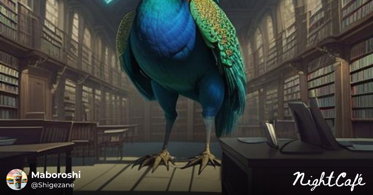 A peacock in a library with a gun. - Peacock in Library with...
