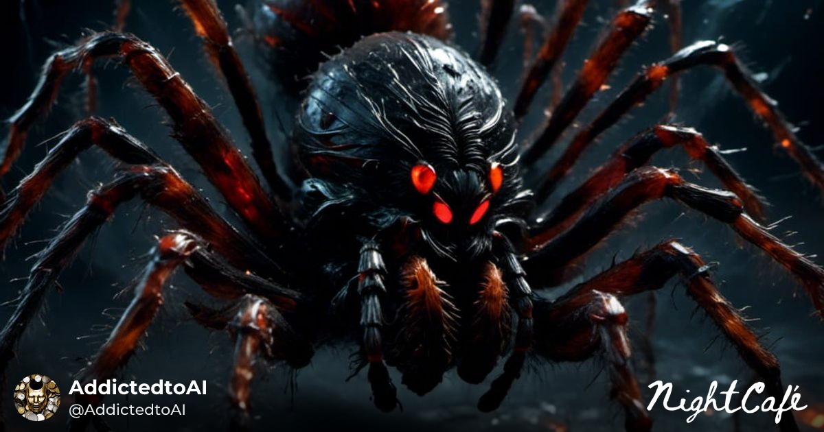 14 Legs are better than 8! - Giant Demonic Spider in Vivid C...