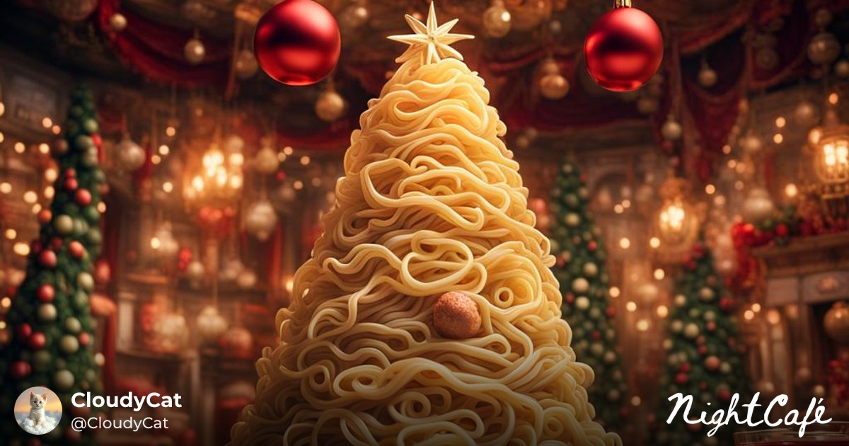 christmas noodle tree