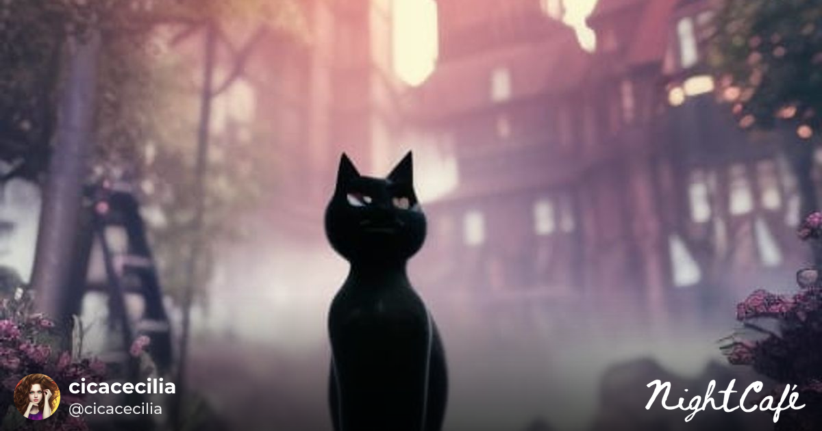 Mysterious Black Cat - Black Cat Princess in 3D Cinematic St...